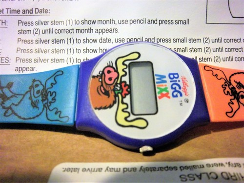 RARE! 1992 Bigg Mixx cereal premium Watch battery dead | eBay