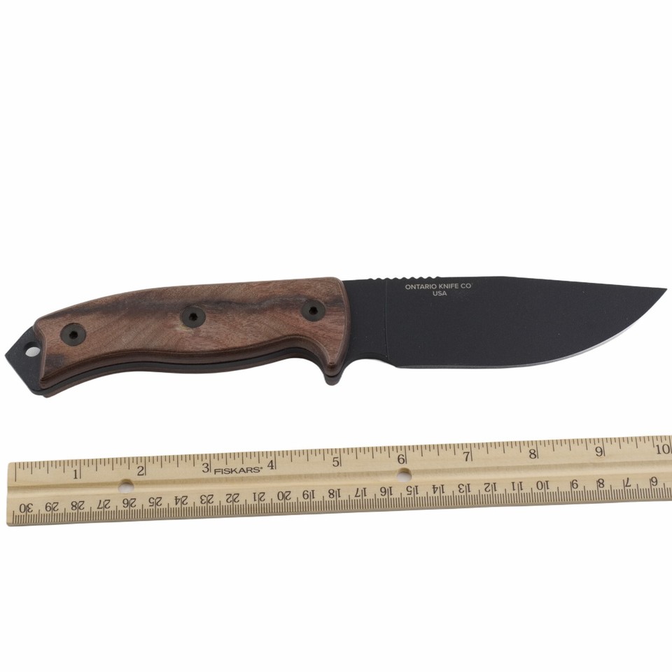 Ontario RAT 5 Adventurer Fixed Blade Knife Wood Handle Full Tang High ...