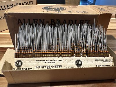 50PCS ALLEN BRADLEY 300 OHM-1/2W-5% CARBON COMP. RESISTOR | eBay