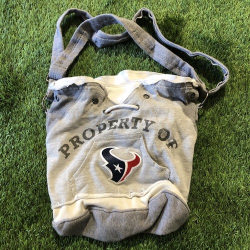 Little Earth Productions property of Texas Soft Gray Hoodie Purse Tote ...
