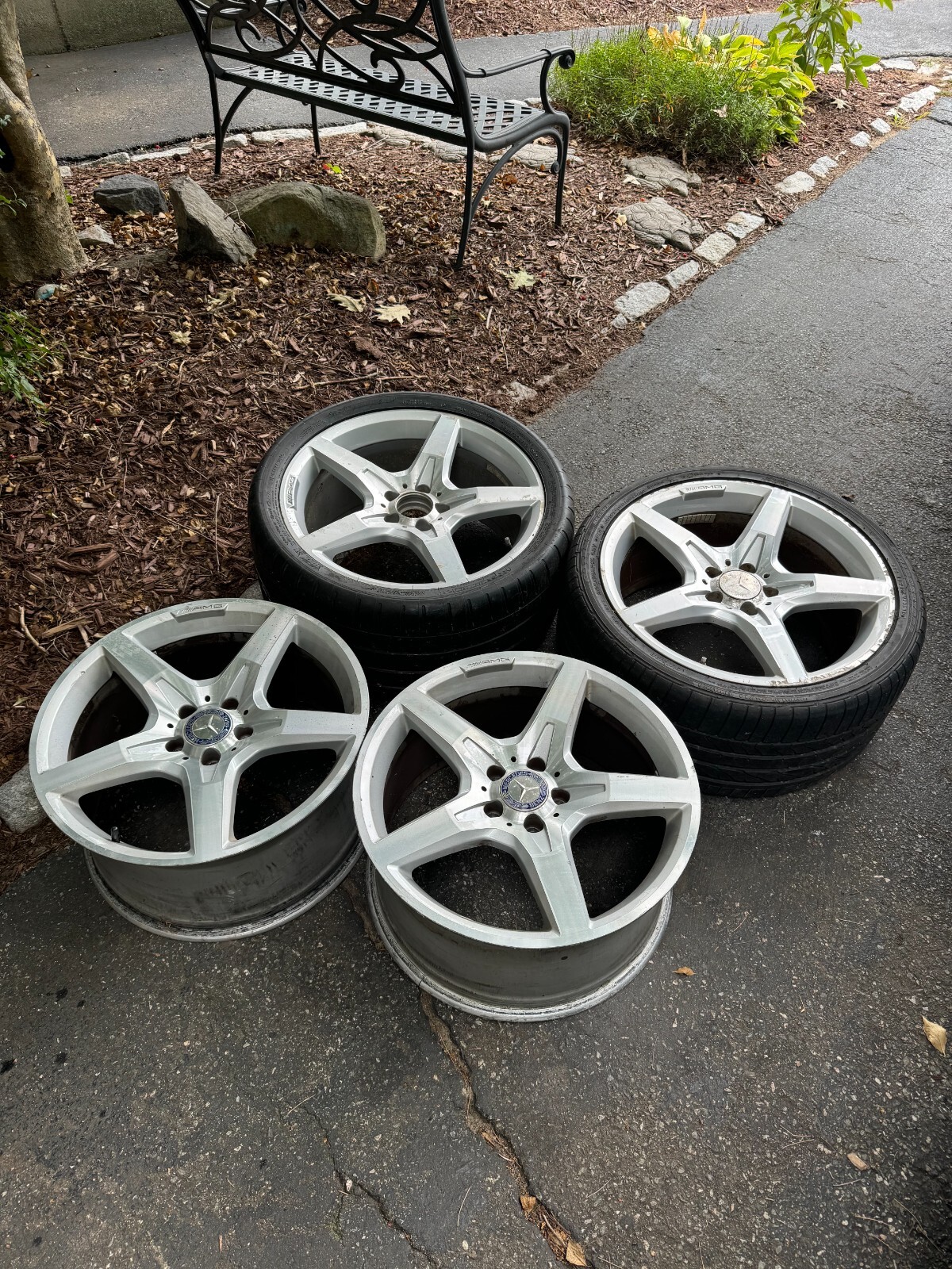 19" x 9.5" Mercedes AMG factory wheels - Set of 4 that came off a 2013 ...