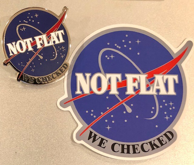 NASA Pin-- Not Flat We Checked Enamel Pin--QUALITY NASA Enamel Pin ...