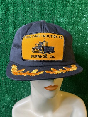 k products baseball cap olin construction durango colorado vintage ...
