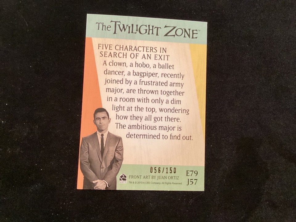 TWILIGHT ZONE ROD SERLING EDITION GOLD FOIL SIGNATURE E79 #56/150 CARD ...