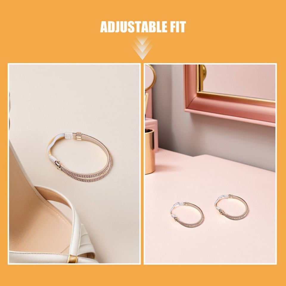 4 Pairs Elastic Shoe Laces Detachable Shoes Straps Anti Drop Heel ...