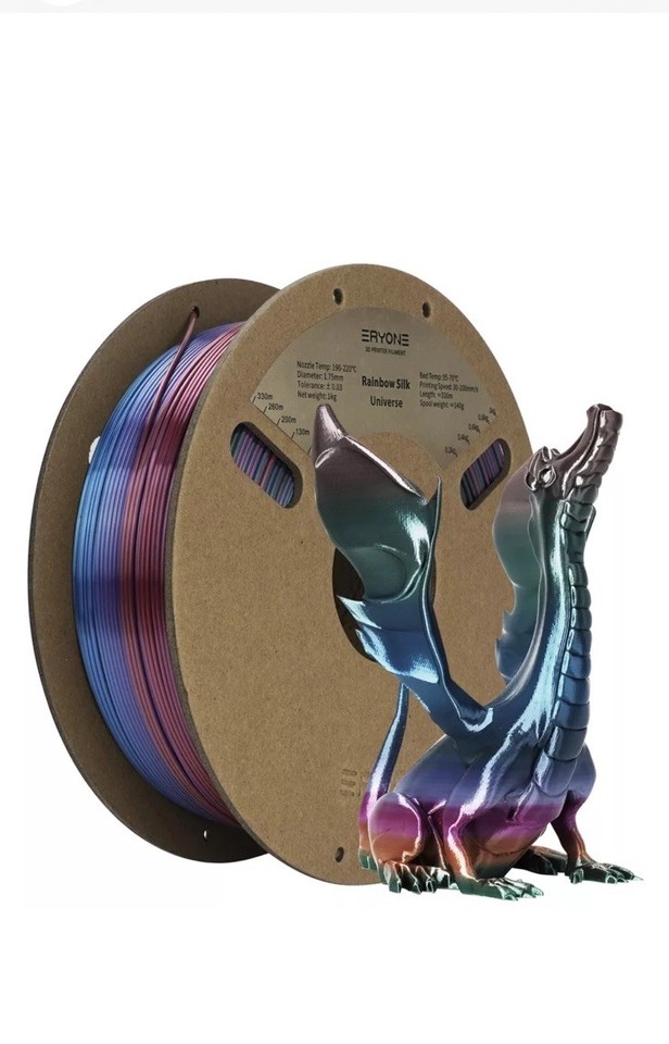 Silk Rainbow PLA Filament 82.5 m 1.75mm Multicolor Rainbow PLA Per ...