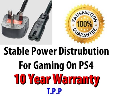 NEW UK Mains Power Lead Cable Cord For Sony Playstation PS4 PS 4 ...