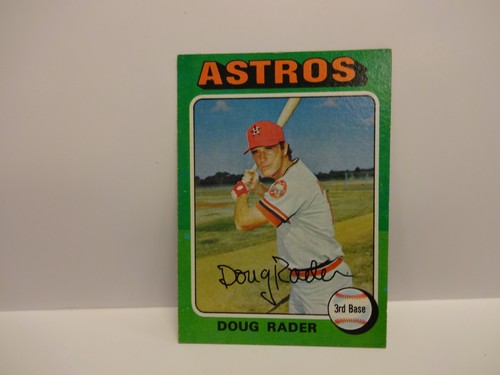 1975 Topps Baseball Doug Rader Houston Astros Card #165 | eBay