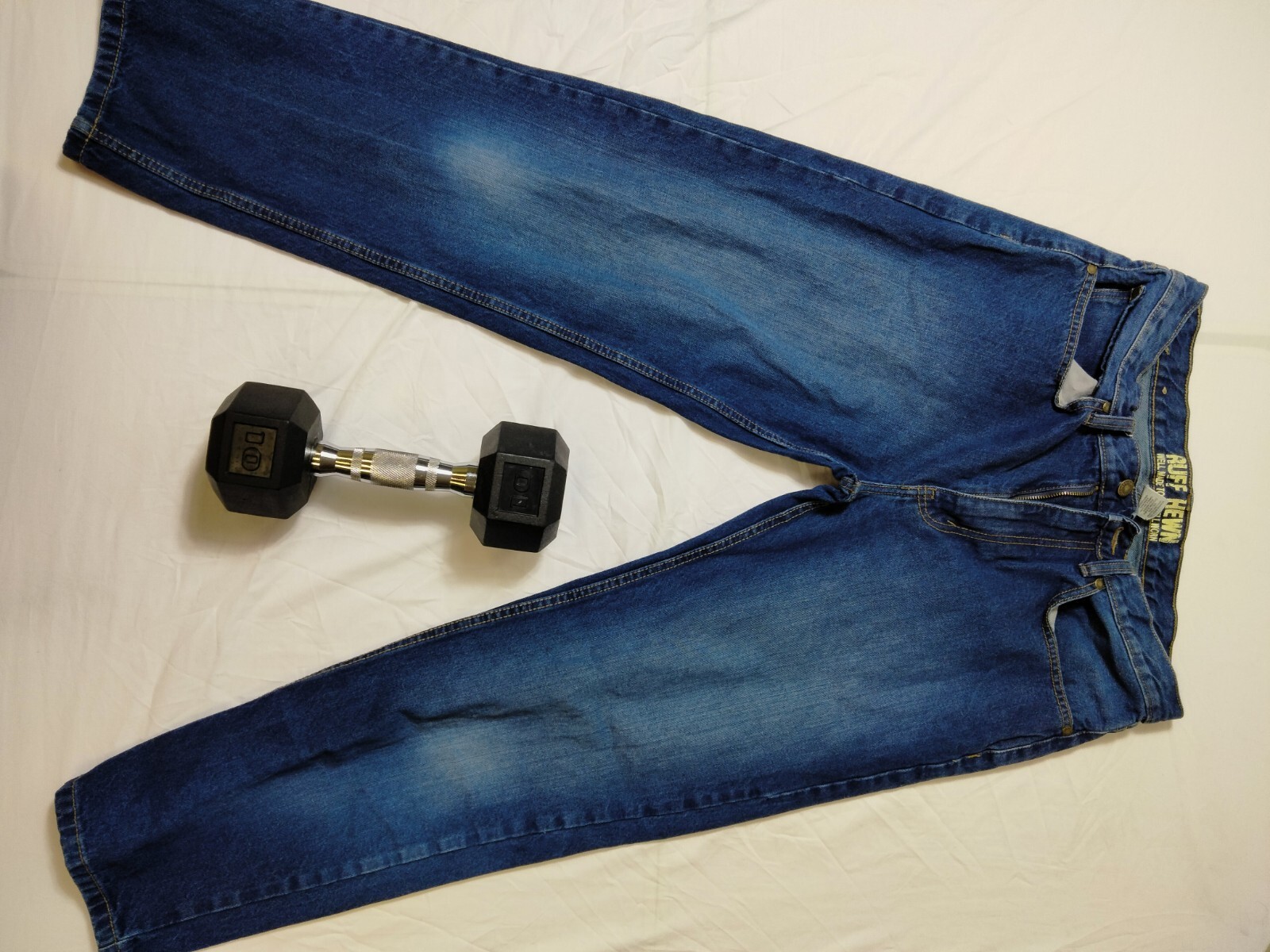 Ruff hewn Blue Jeans Low Rise Men's Size 33x30 - Distressed | eBay