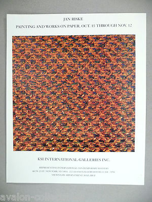 Jan Riske Art Gallery Exhibit PRINT AD - 1996 | eBay