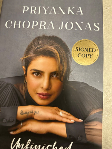 Unfinished: A Memoir by Priyanka Chopra Jonas Signed Edition Autograph ...
