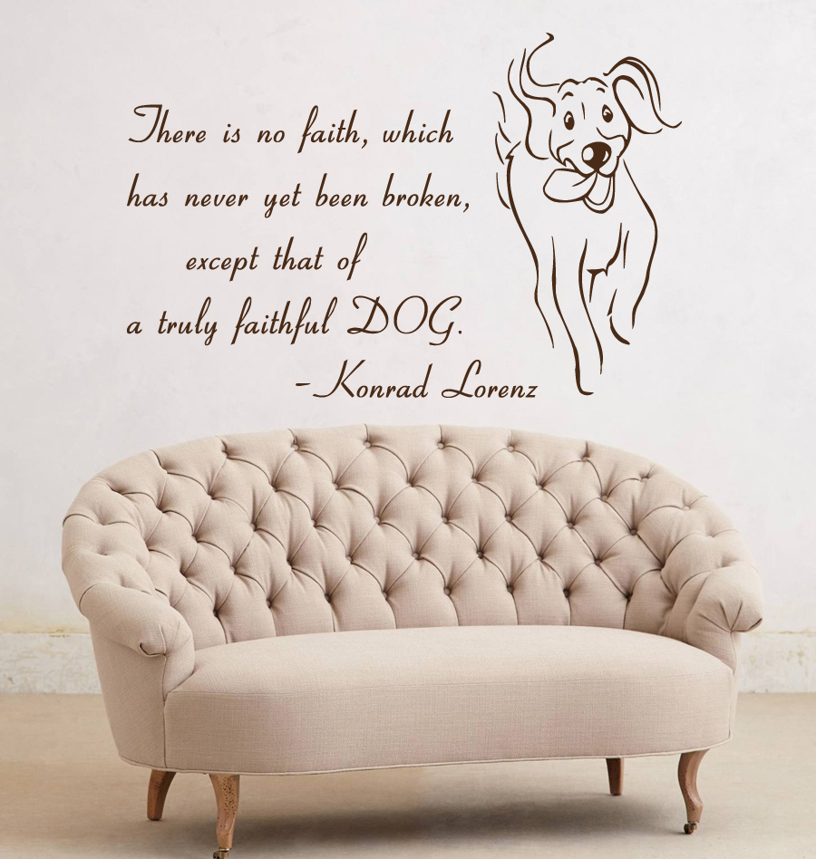 Vinyl Wall Dog Quotes Shop Animal Quote Wall Stickers ICON