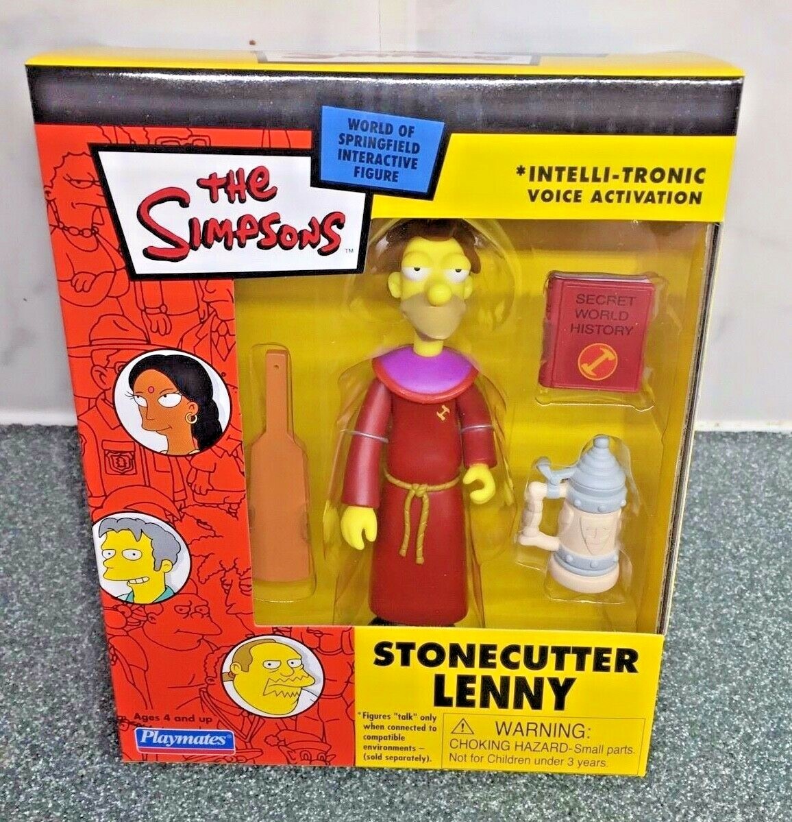 RARE Stonecutter Lenny The Simpsons 2003 WOS Figure Mail Away World Of ...