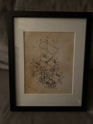 Super Controller Exploded View Canvas Print Wall Art Video Game ...