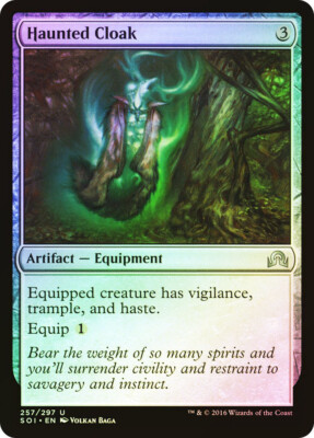 MTG FOIL Haunted Cloak - Shadows over Innistrad #257 | eBay