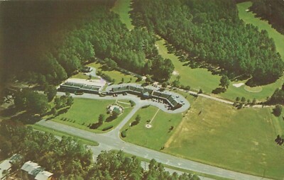 Postcard Aerial University Motor Inn Chapel Hill North Carolina NC | eBay
