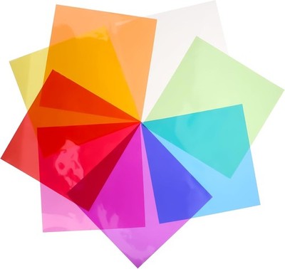 Colored Acetate Sheets - 160 Pack of 7.5x7.5 Inch Craft Transparency ...