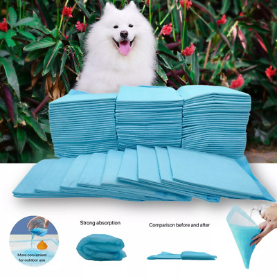 100 Puppy Training Trainer Train Pads Toilet Pee Wee Poo Dog Pet Cat ...