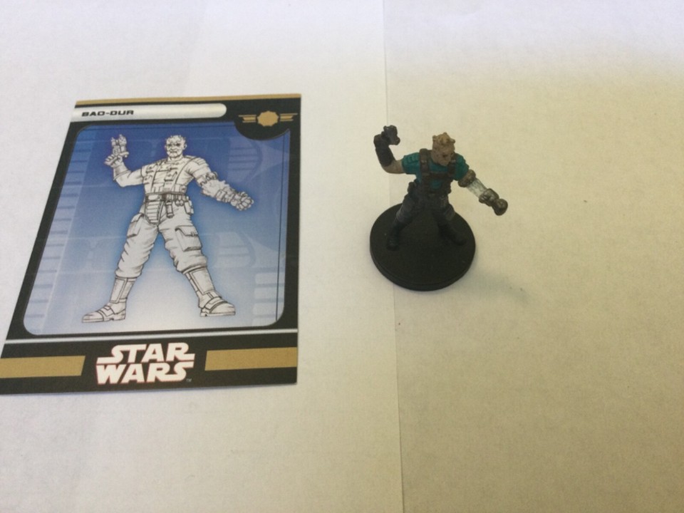 Bao Dur KOTOR Star Wars Miniatures With Stat Card Wotc Disney | eBay