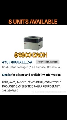 HVAC Units - Trane Package Unit