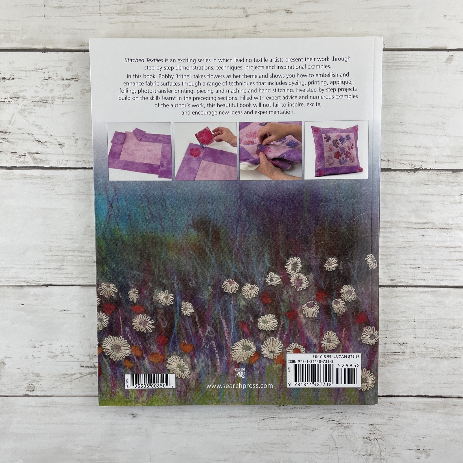 Stitched Textiles Flowers Bobby Britnell Dying Printing Applique ...