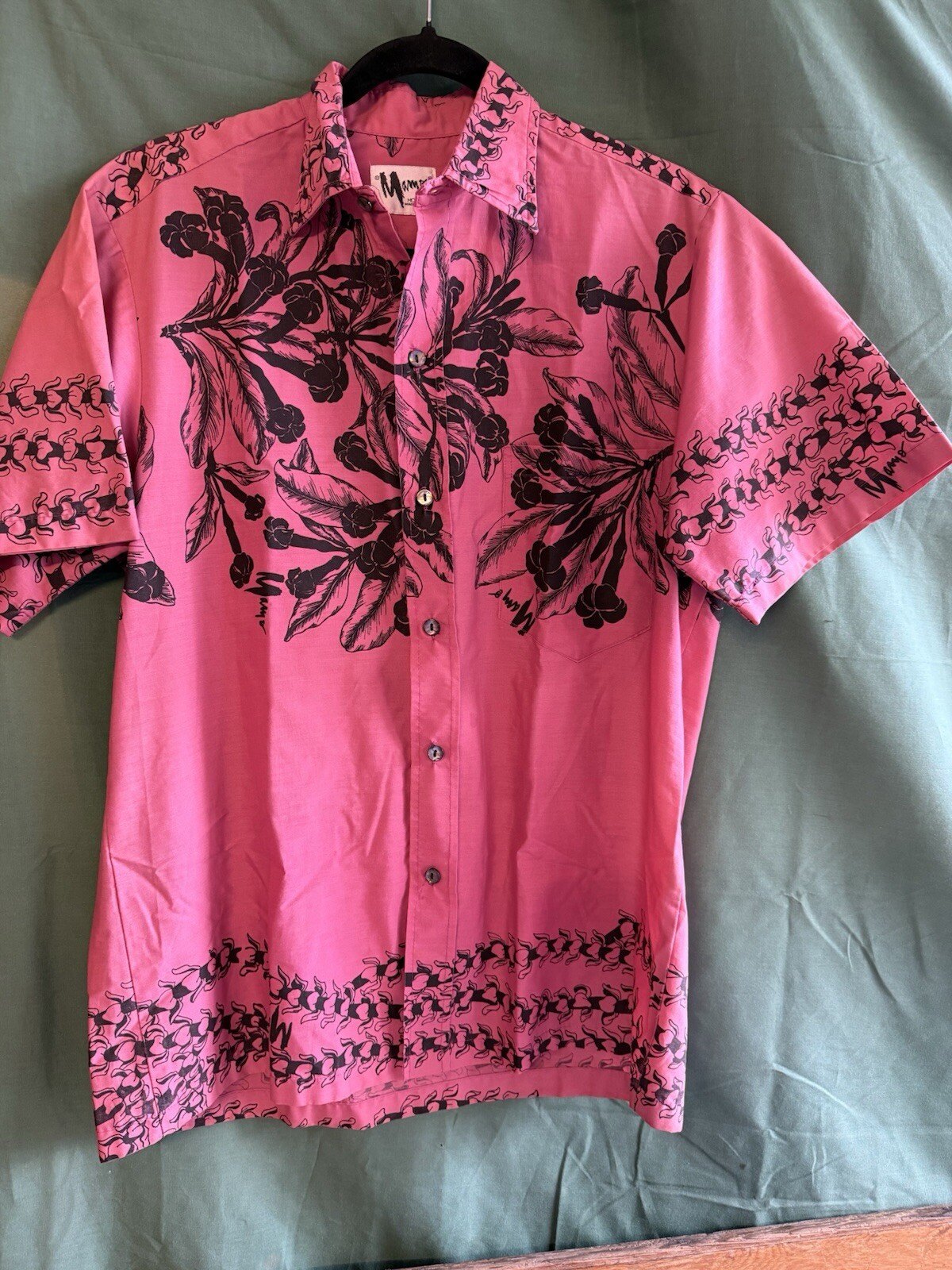 Mamo Howell Hawaii Pukinikini Hawaiian Shirt sz. M - Gem