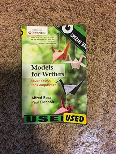 I.E. MODELS FOR WRITERS - Paperback By ROSA, ESCHHOLZ - GOOD | eBay