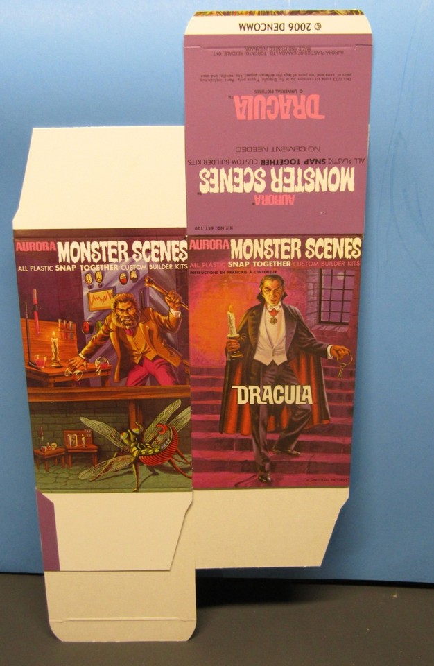 5 Aurora Monster Scenes Model Kit BOXES (BOXES ONLY- NO KITS) DENCOMM ...