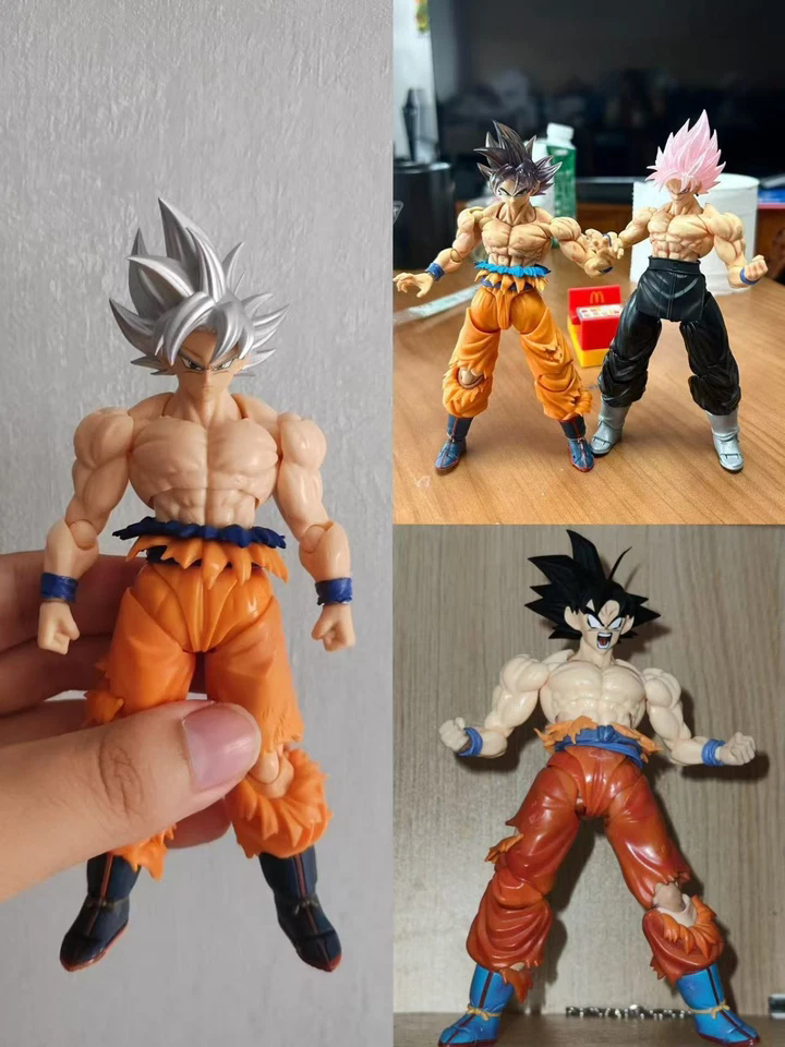 New Custom 1/12 shf Son Goku Super Saiyan God the upper body kit Sculpt ...