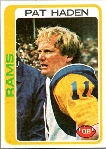 Pat Haden - 1978 Topps Football #346 - Los Angeles Rams | eBay