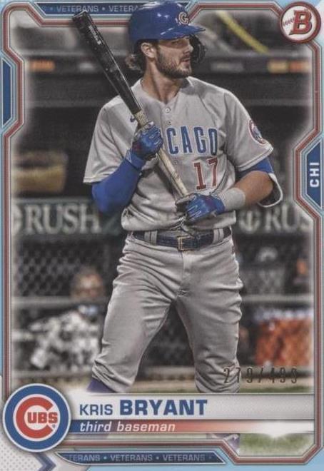 2021 Bowman - Kris Bryant #58 Sky Blue Border /499 for sale online | eBay