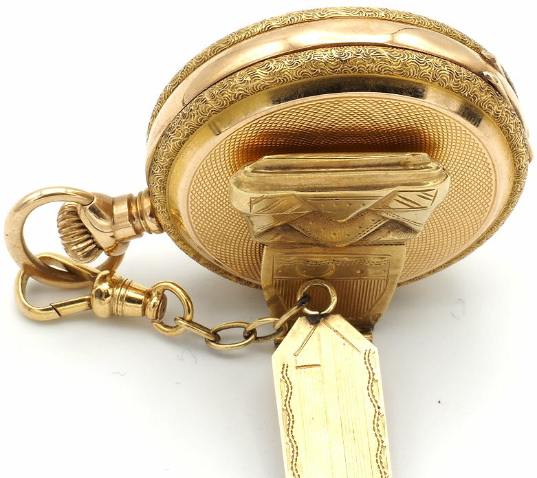Antique Waltham Pocket Watch + Charm over 53 gr 14K Gold 16J 6S Run ...