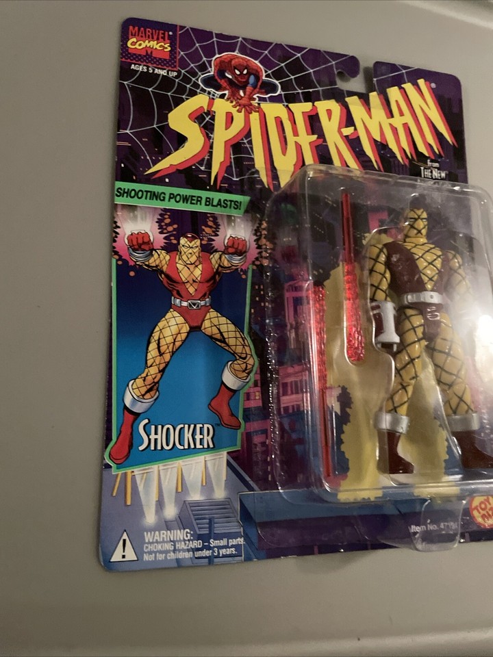 Toybiz Spider-Man Animated Series The Shocker Action Figure MOC Vintage ...