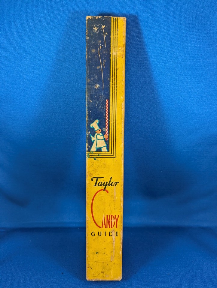 VINTAGE 1940's Taylor Candy Thermometer Guide No. 5916 RED WOOD PADDLE ...