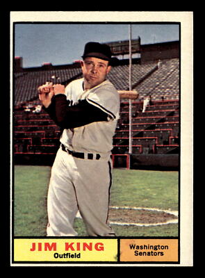 Jim King 1961 Topps #351 Washington Senators Vg-Ex | eBay