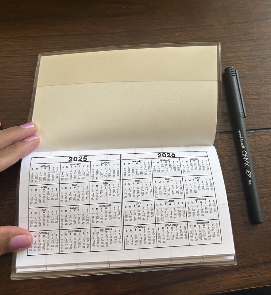 Calendar 2 Year Jan 2025 to Dec 2026 Monthly Planner Pocket Or Purse ...
