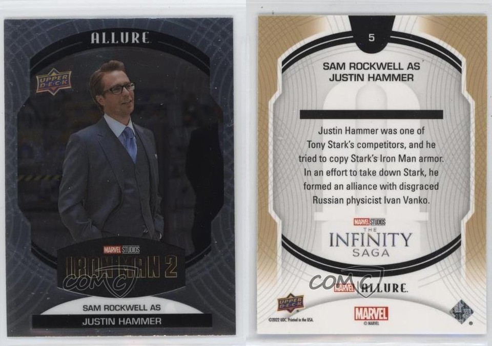 2022 Upper Deck Marvel Allure as Justin Hammer Sam Rockwell #5 15nc | eBay