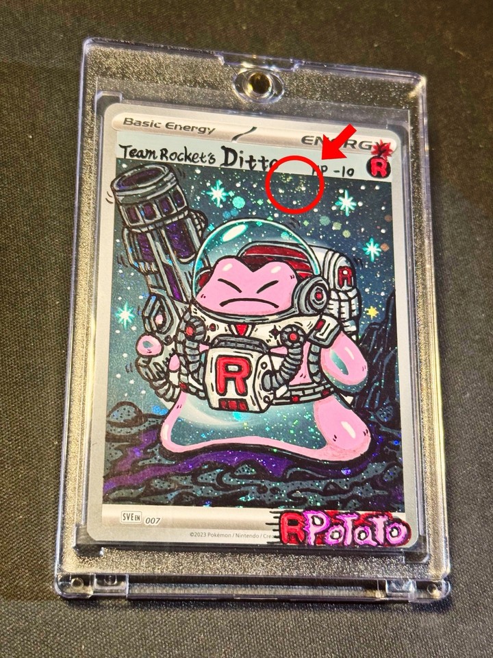 Pokemon Card Ditto Metamong Project Promo 173/SV-P 2025 HanD Draw DIY ...