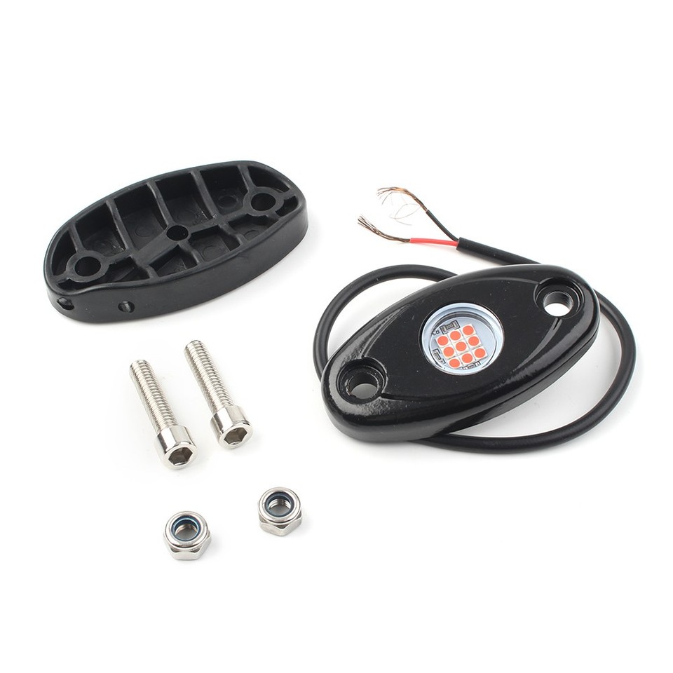 16pcs Red LED Rock Lamp For JEEP ATV Off-Road Truck Under Body Trail ...