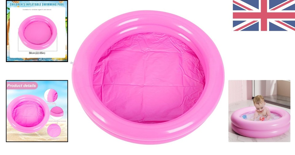 Easy-Setup Mini Baby Pool - Inflatable Safe Paddling Pool with Sea ...