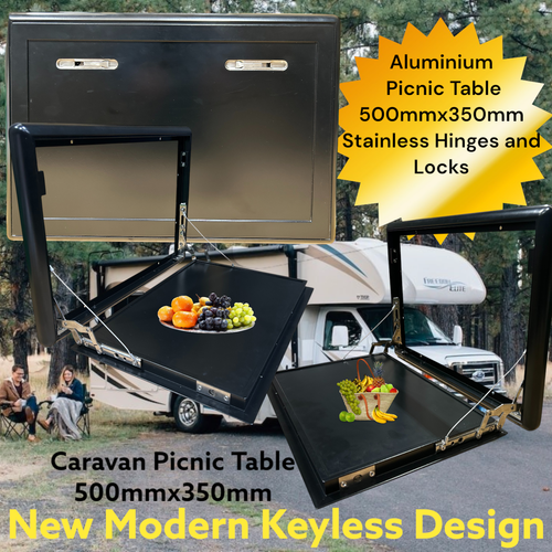 JAYCO SUITABLE CARAVAN FOLDING TABLE RV PICNIC TABLE 500mm x 350mm ...