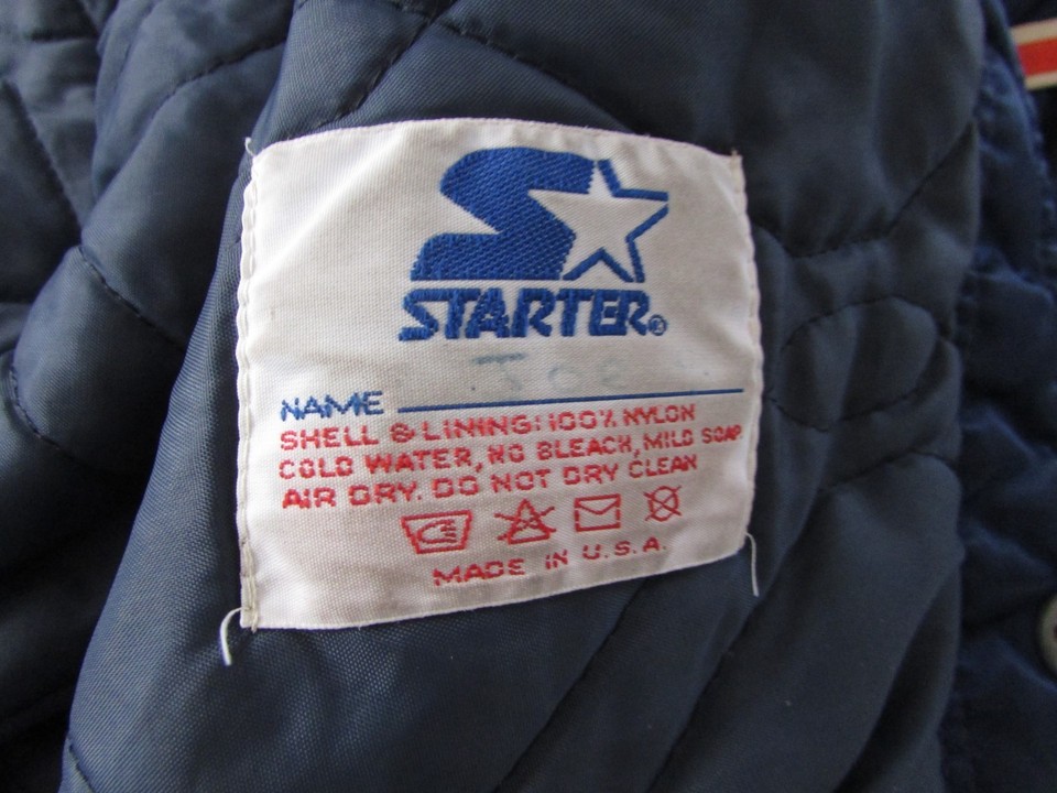 Chicago Bears NFL Football Starter Jacket M Team Sewn Authentic Vintage ...