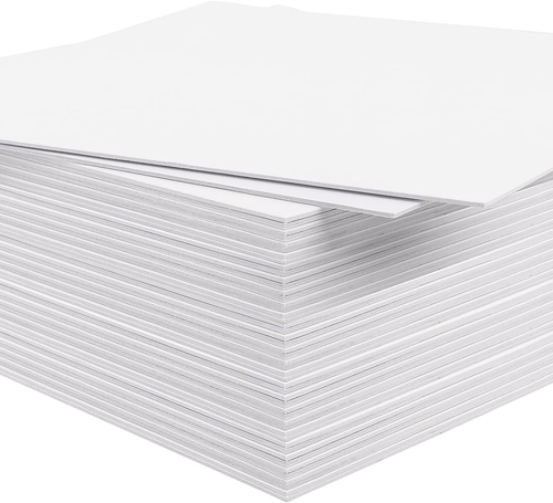 Mat Board Center, 50 Pieces 11X14 White Uncut Mat Boards Backing Boards ...