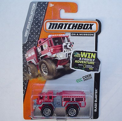 BLAZE BLASTER Unit #2 FIRE ENGINE 2014 Matchbox MBX 2013 Collection ...
