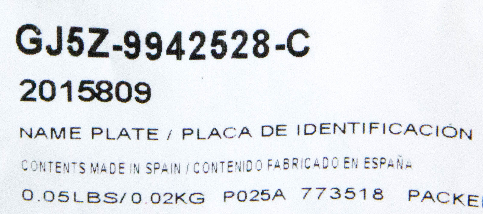 OEM NEW 2017-2019 Ford Escape Liftgate Emblem Badge Nameplate ...