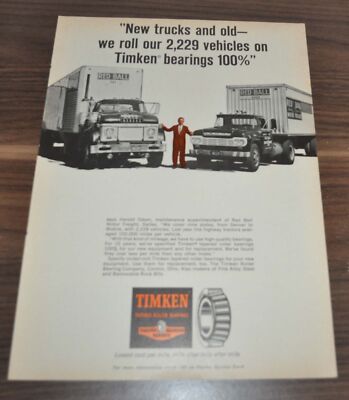 1960s Red Ball Motor Freight Ford Timken McQuay-Norris Truck Ad | eBay