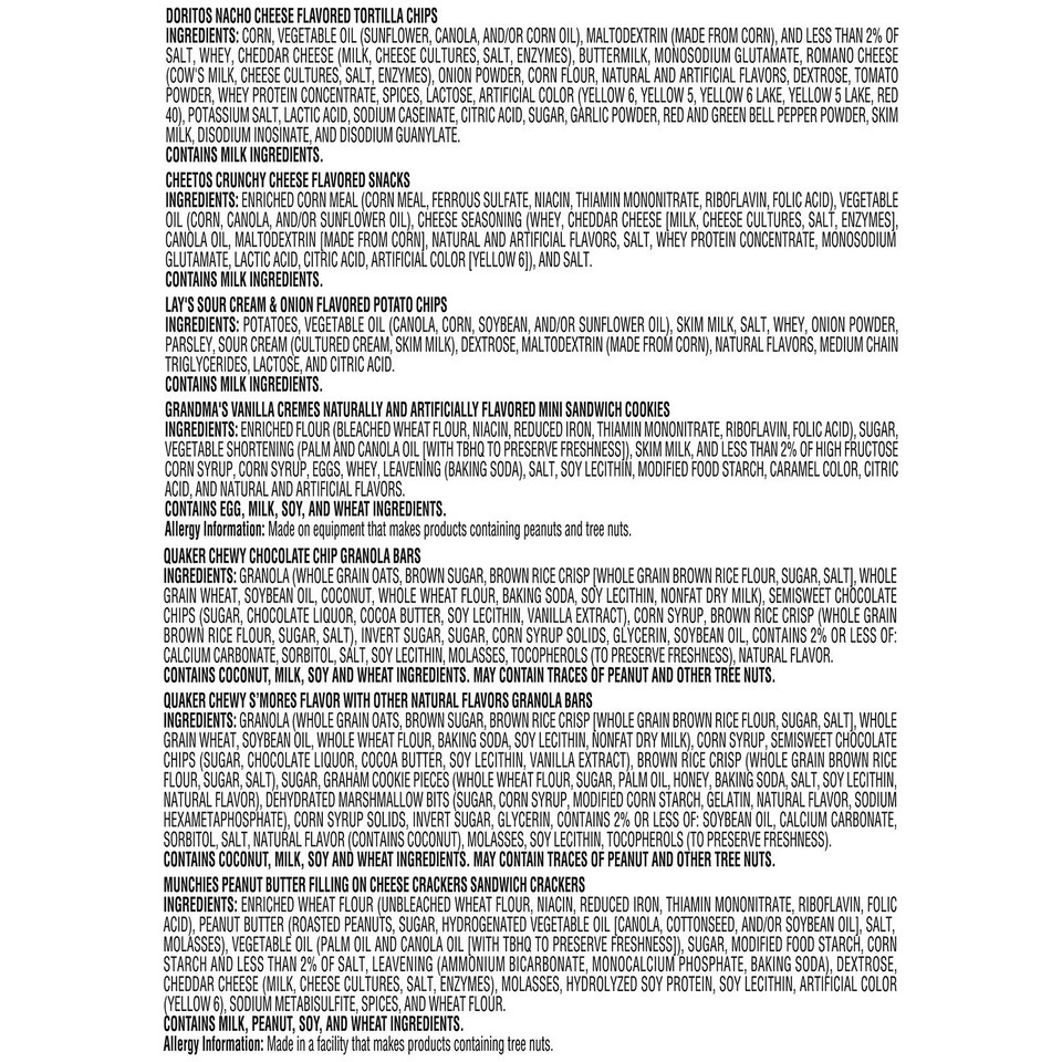 Frito Lay Snack Time Mix, Variety Pack Snacks, 50 pk. | eBay