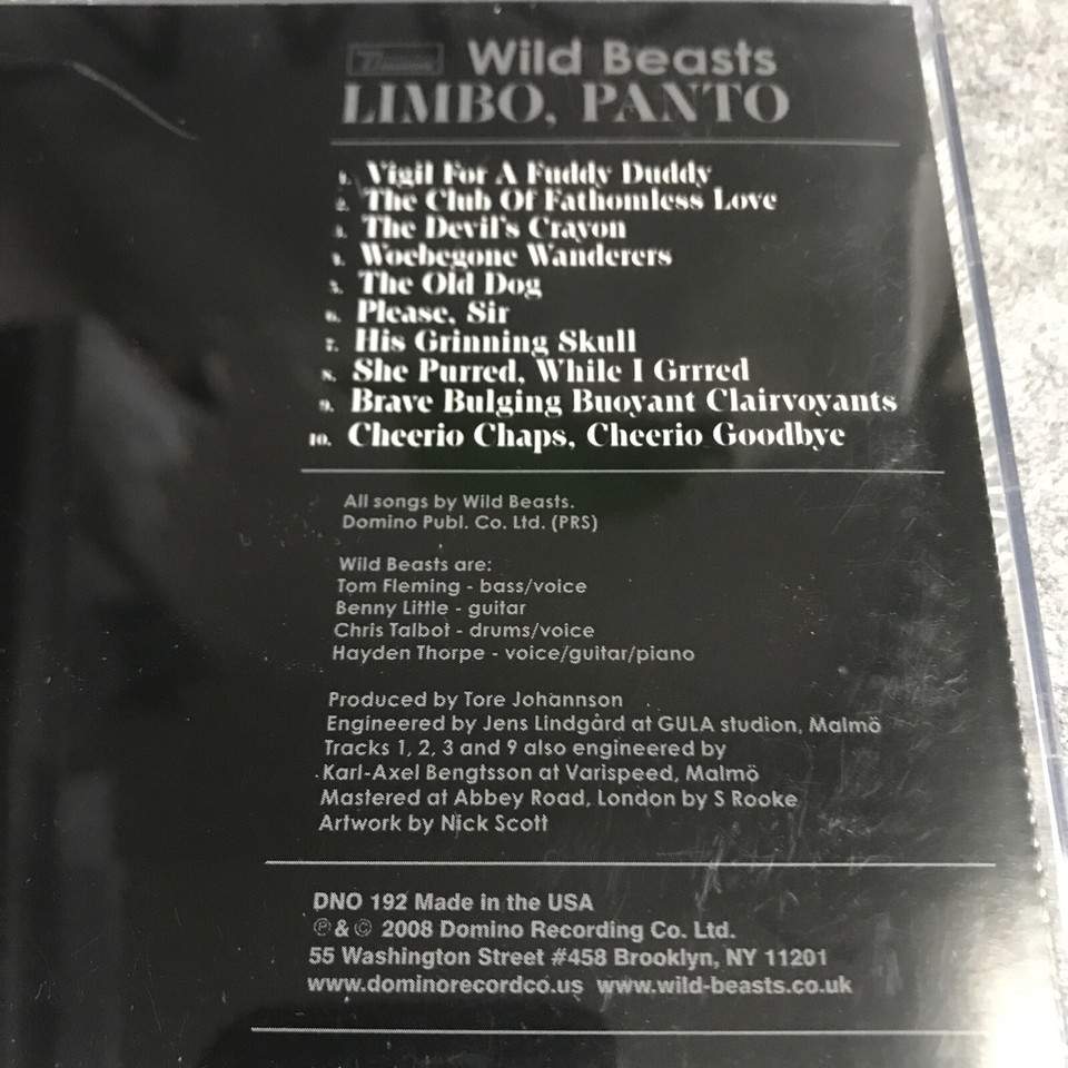 Wild Beasts - Limbo, Panto (CD, Album) (Domino) : DNO 192 | eBay