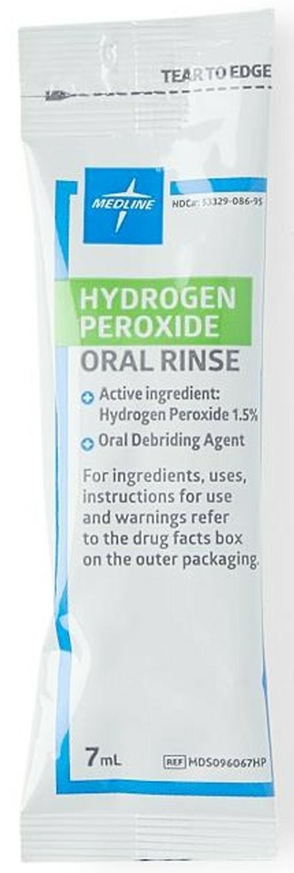 *8-Packs* Medline Hydrogen Peroxide Oral Rinse 7 mL MDS096067HP | eBay