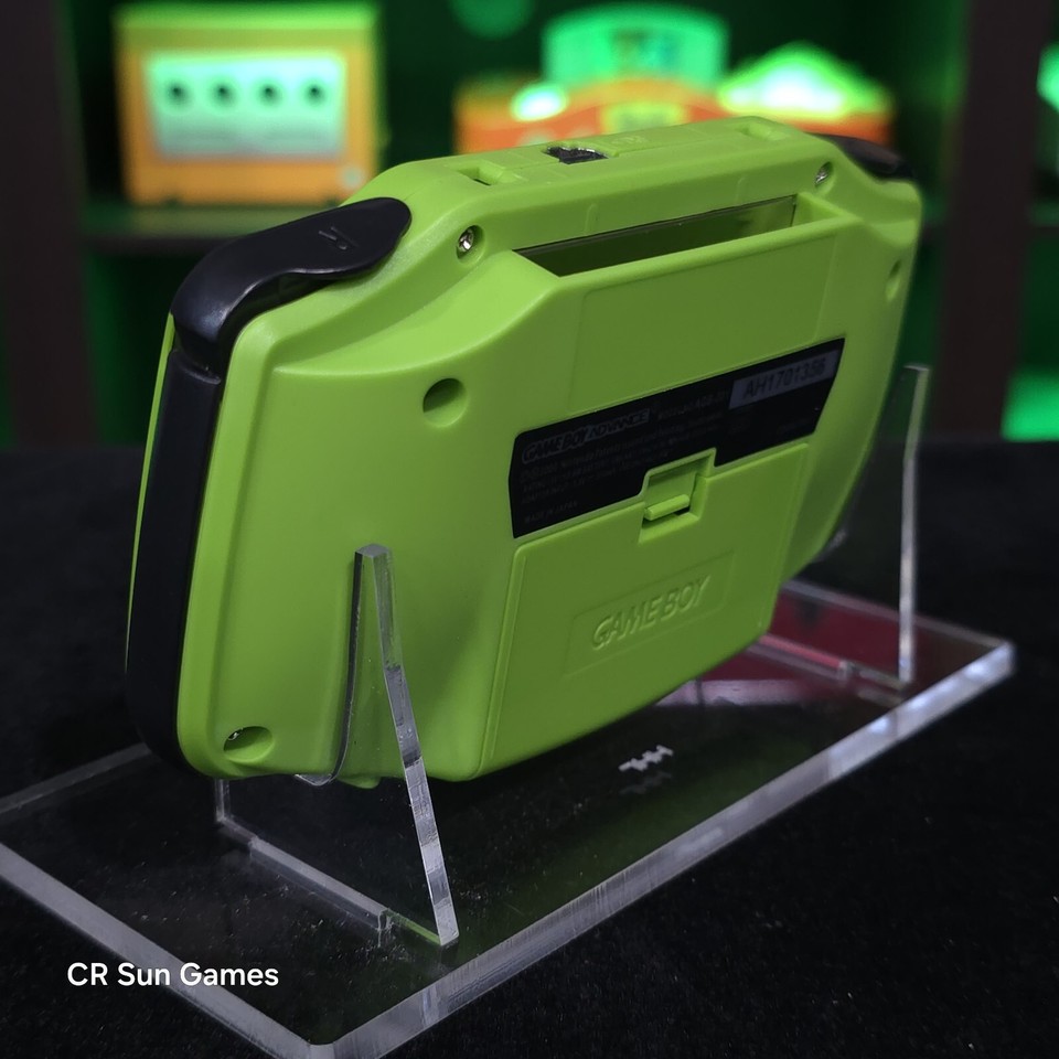Green Game Boy Advance GBA Console with iPS V5 Backlight Backlit LCD | eBay